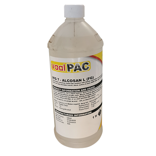 Alcosan L Hand Sanitiser Liquid 1L / 5L – VaalPac