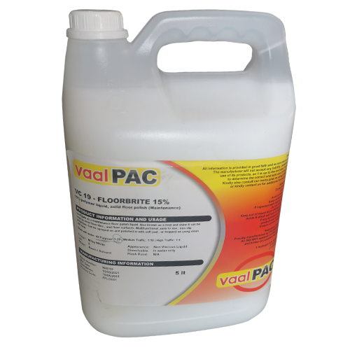FloorBrite Polymer 18% 5L / 25L – VaalPac