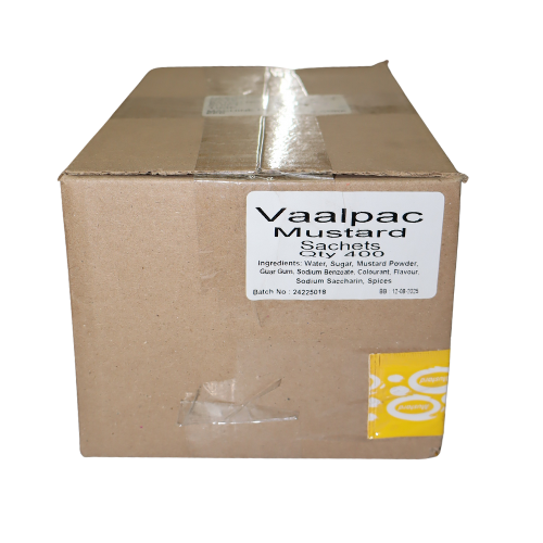 Sauce Mustard Satchets 400'S – VaalPac